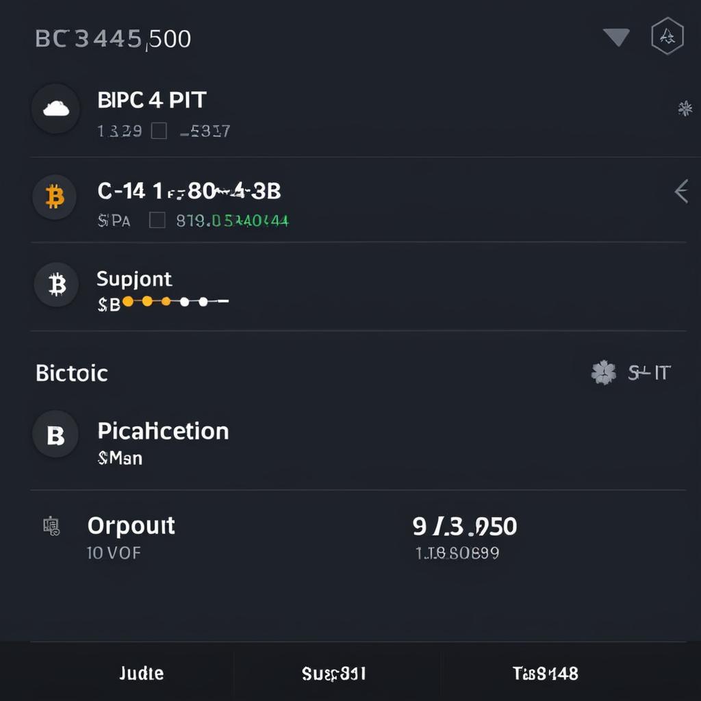 Sleek Bitcoin Trading App Interface | 10.34 BTC Overview