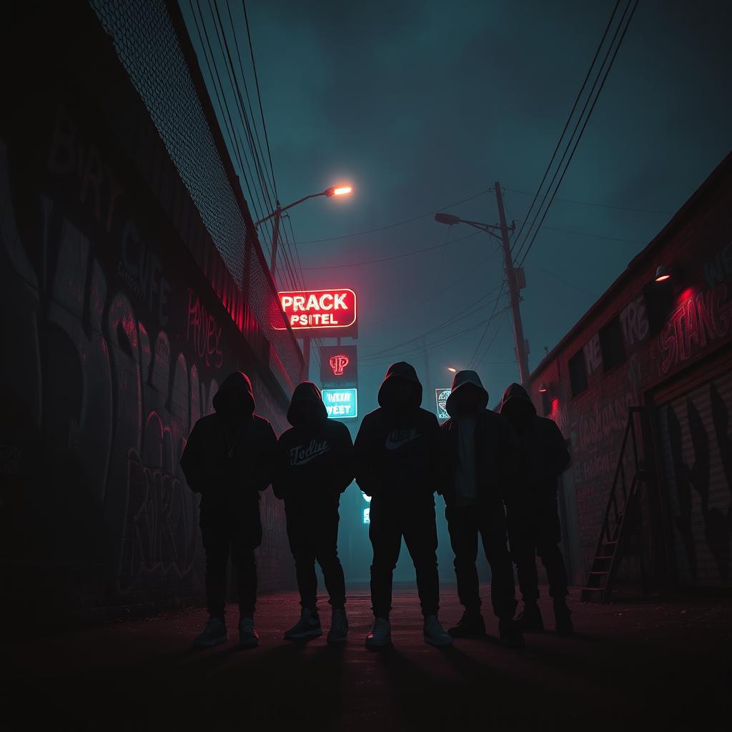 Dark Trap Vibes: Urban Nightscape AI Art