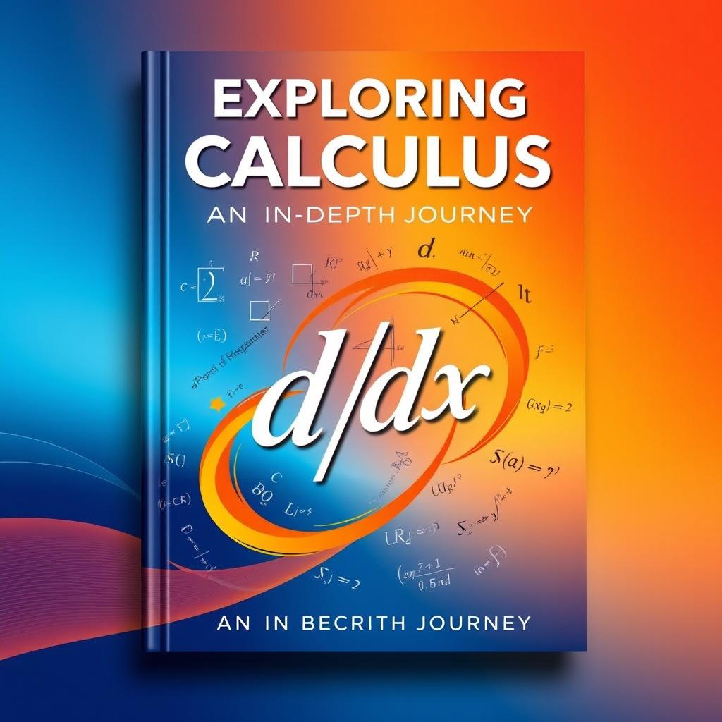 Exploring Calculus: An In-Depth Journey - Book Cover Design