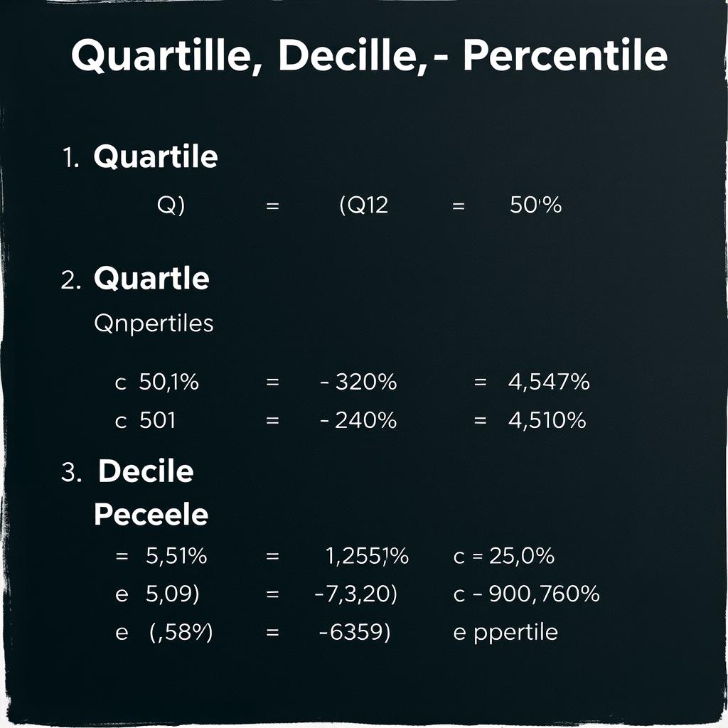 Understanding Quartiles, Deciles, and Percentiles in Data Distribution