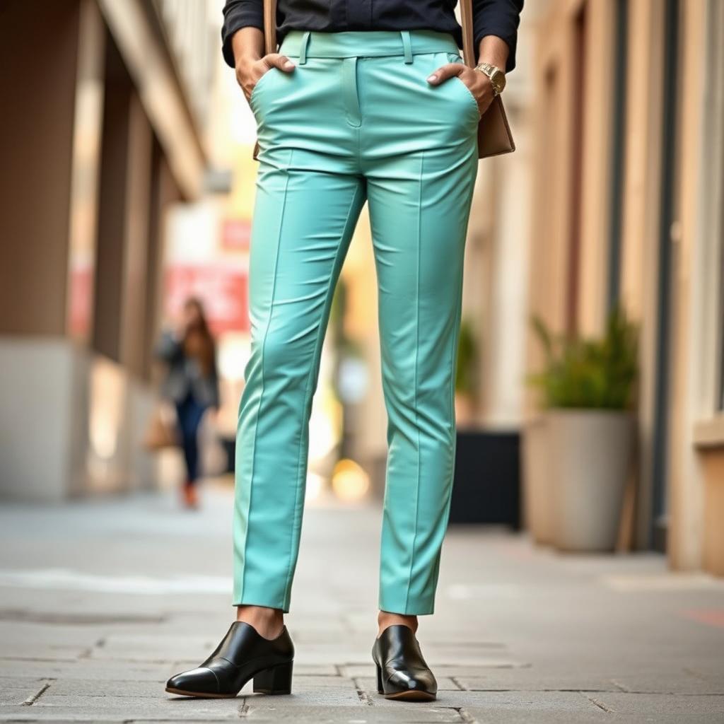 Trendy Modern Pants in Vibrant Color - Elevate Your Style