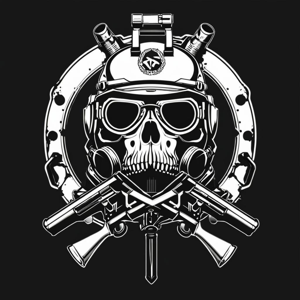 Circular Logo Design for Airsoft Team - Strength & Teamwork