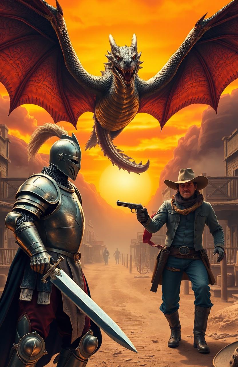 Epic Clash: Dragons, Knights & Cowboys in the Old West