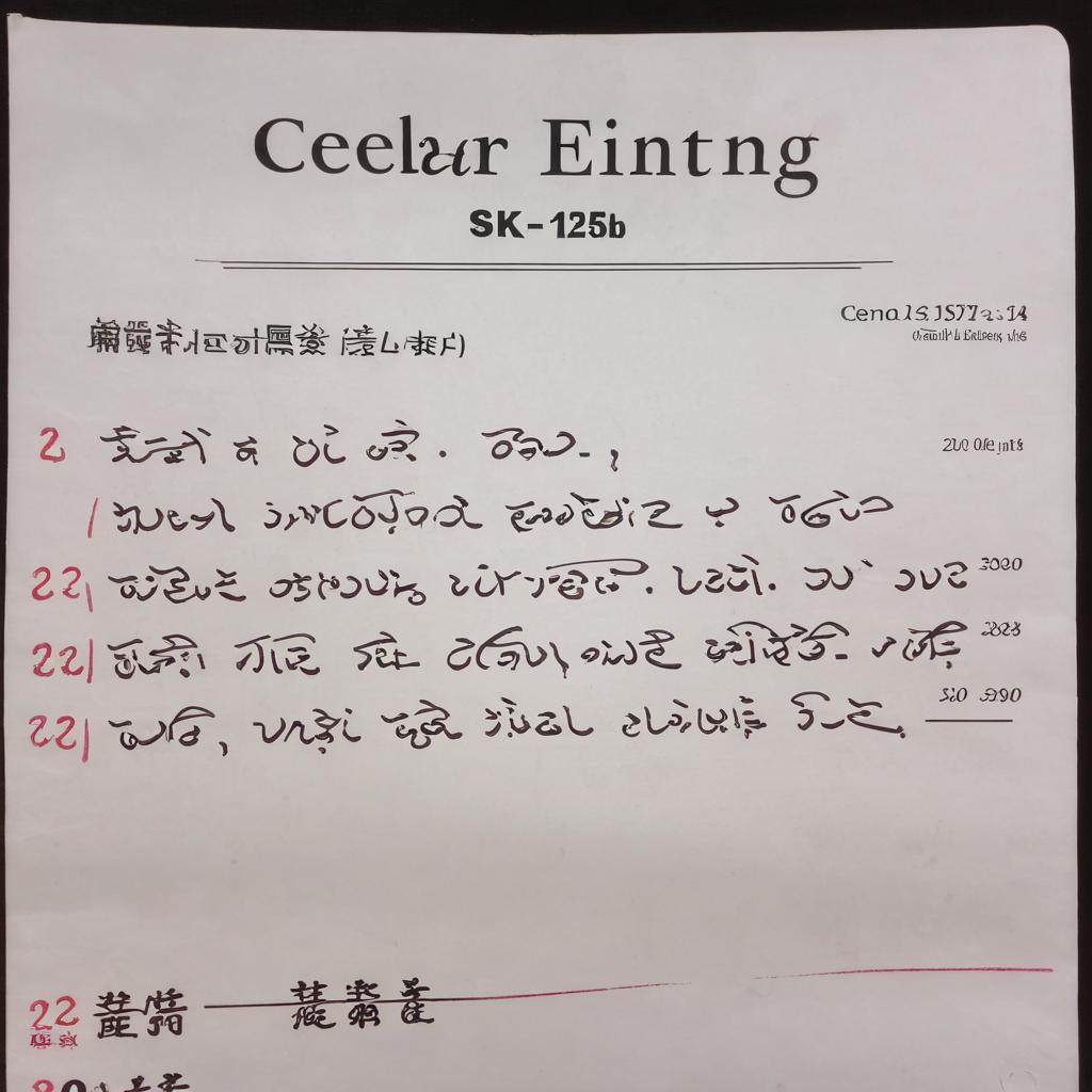 Detailed Handwritten Bill from SK Engineering – Itemized Costs & Services