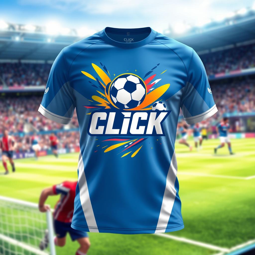 Dynamic CLICK Football T-Shirts for Fans and Athletes