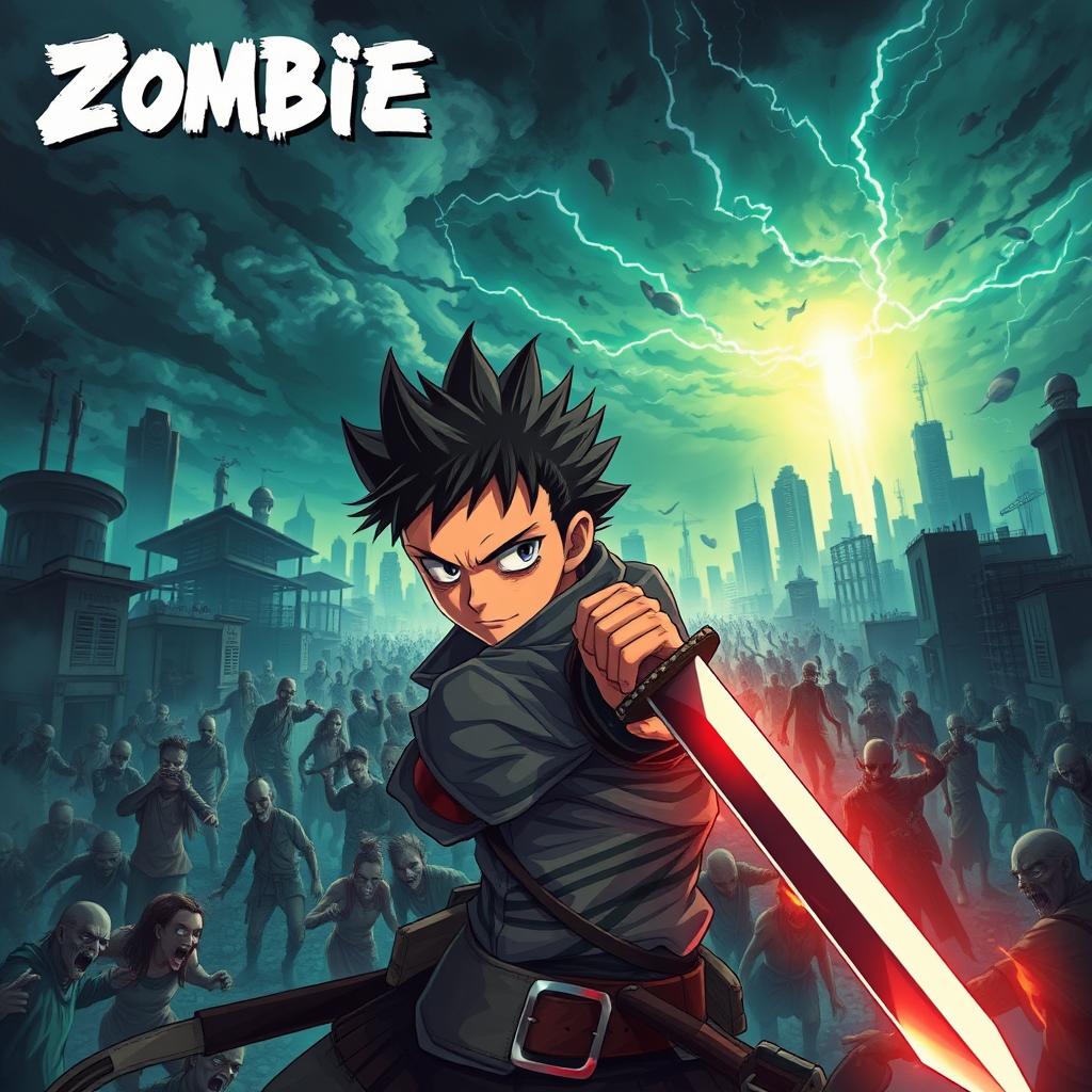 Epic Anime Zombie Apocalypse Book Cover Art | Idyllic