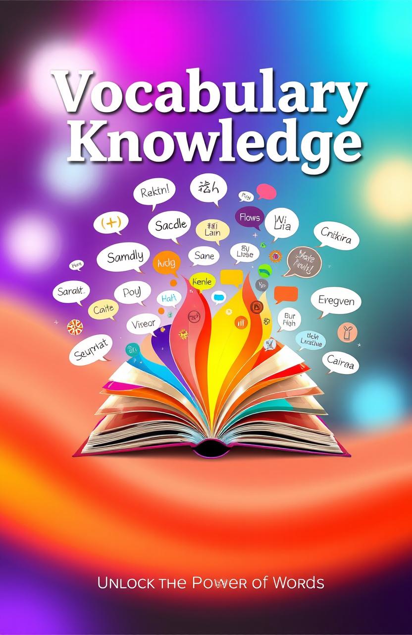 Explore the Captivating Book Cover Design for 'Vocabulary Knowledge'