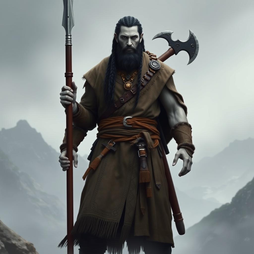 Epic Goliath Barbarian Monk: Warrior of the Misty Mountains