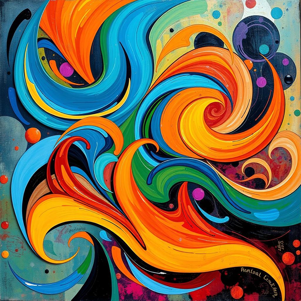 Vibrant Abstract Art: Energy and Movement Unleashed
