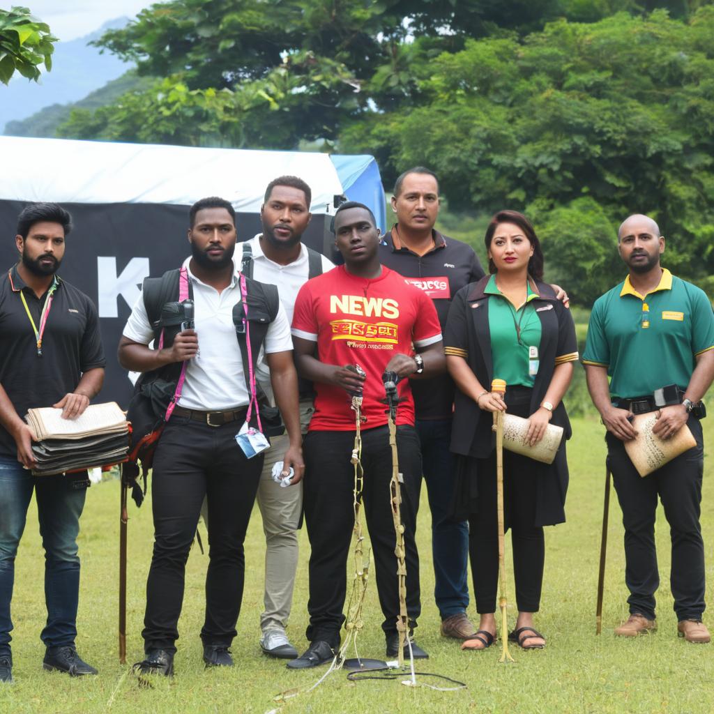 Vibrant Outdoor Gathering of Journalists | Capturing the Spirit of ...