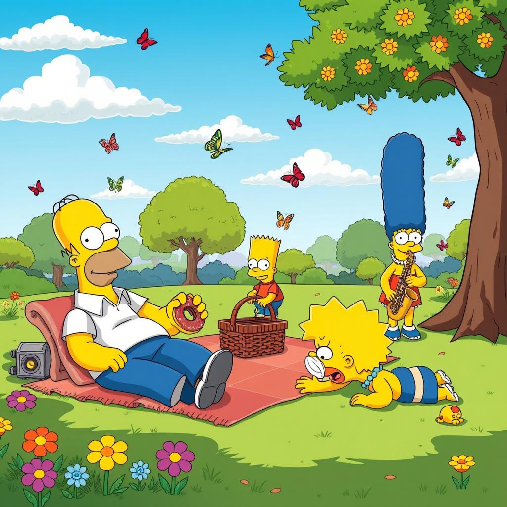 Whimsical Simpsons-Inspired Park Day Scene | Idyllic Ideas