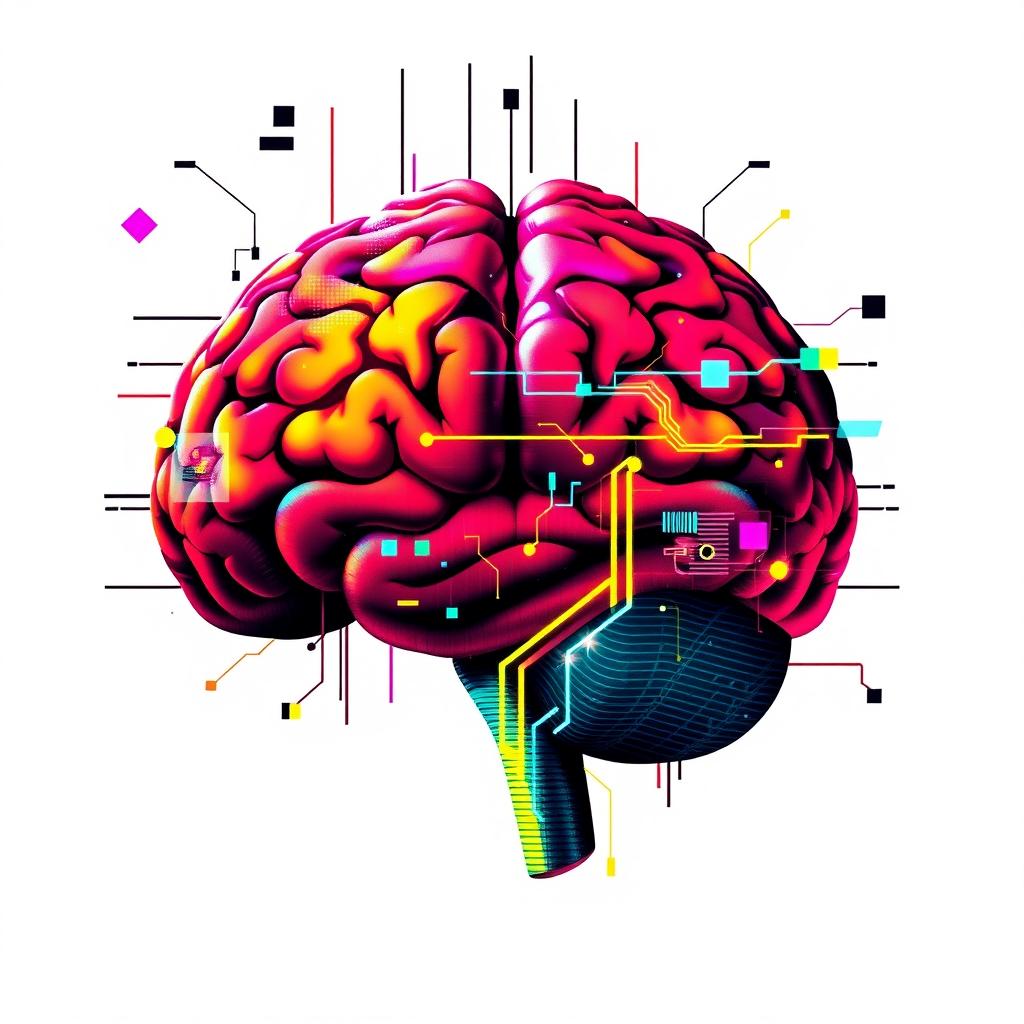 Vibrant Digital Art: Exploring 'Brain Rot' Through AI-Generated Designs