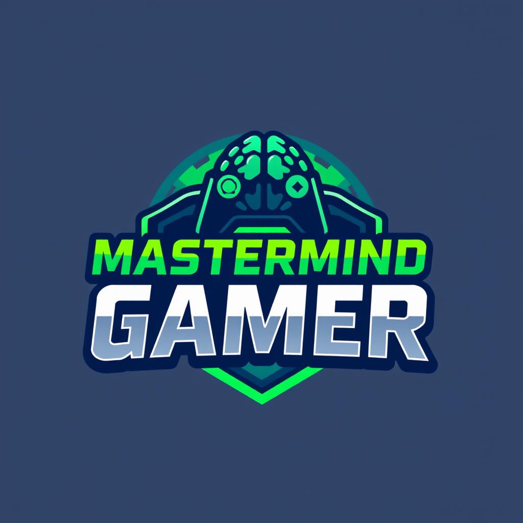 Mastermind Gamer Logo Design - Bold and Modern