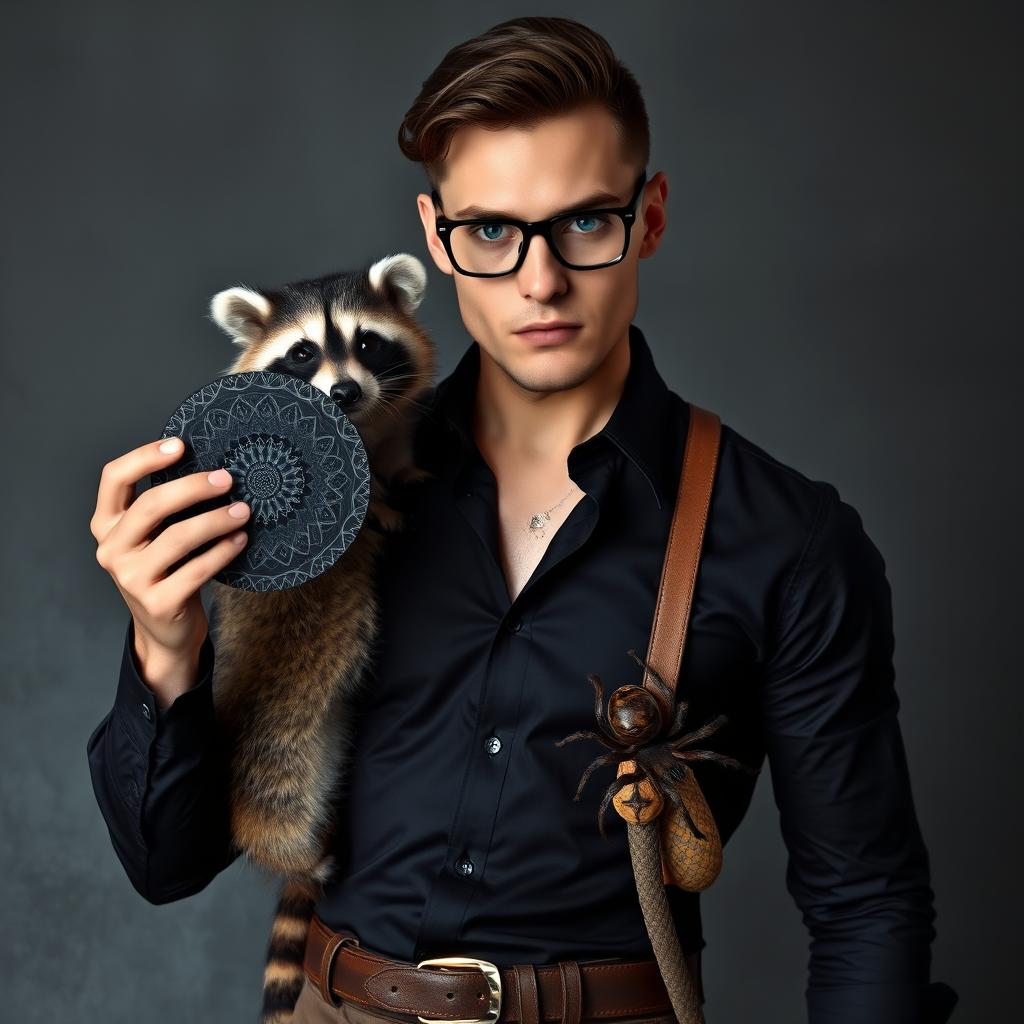 Dark Charisma: The Masochistic Man with Aquamarine Eyes