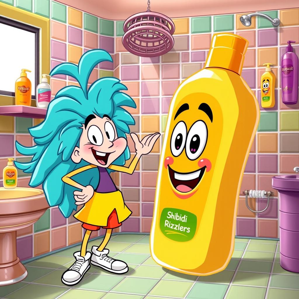 Skibidi Rizzler: The Charismatic Cartoon Star Meets a Colorful Shampoo ...