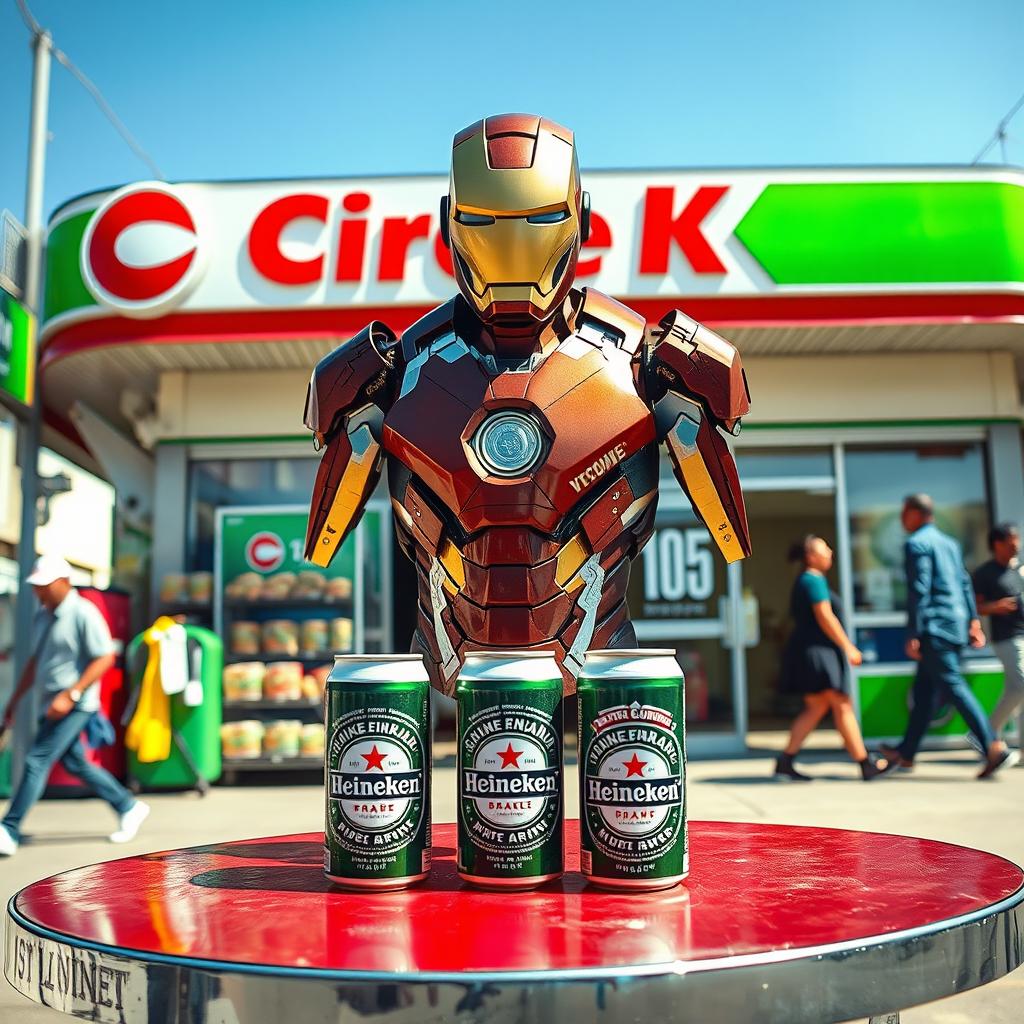 Creative Iron Man Table Art - AI Generated Image Ideas