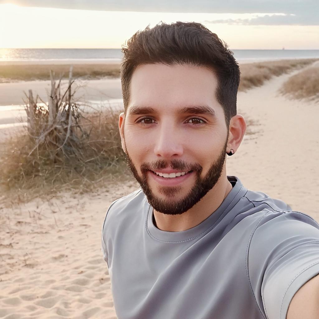 Epic Beach Run: Webtoon-Inspired Art of a Super Speed Journey