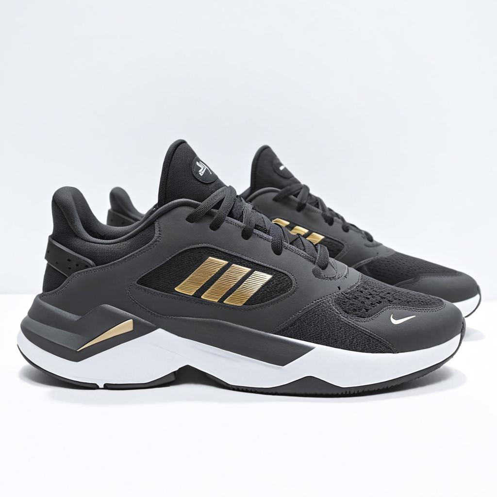 Dynamic Showcase of Performance Sneakers with Stylish Design