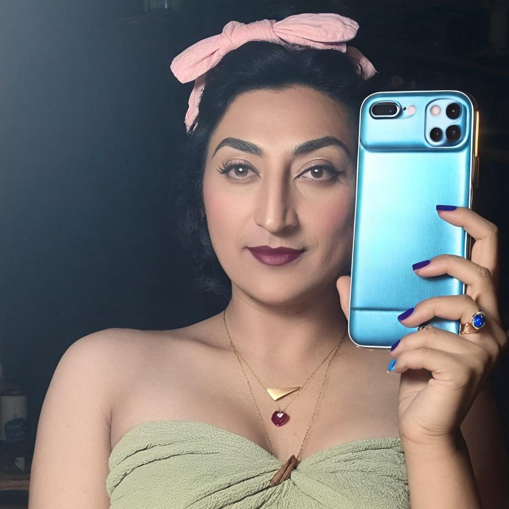 Cheerful Selfie Vibes: AI-Generated Animated Character