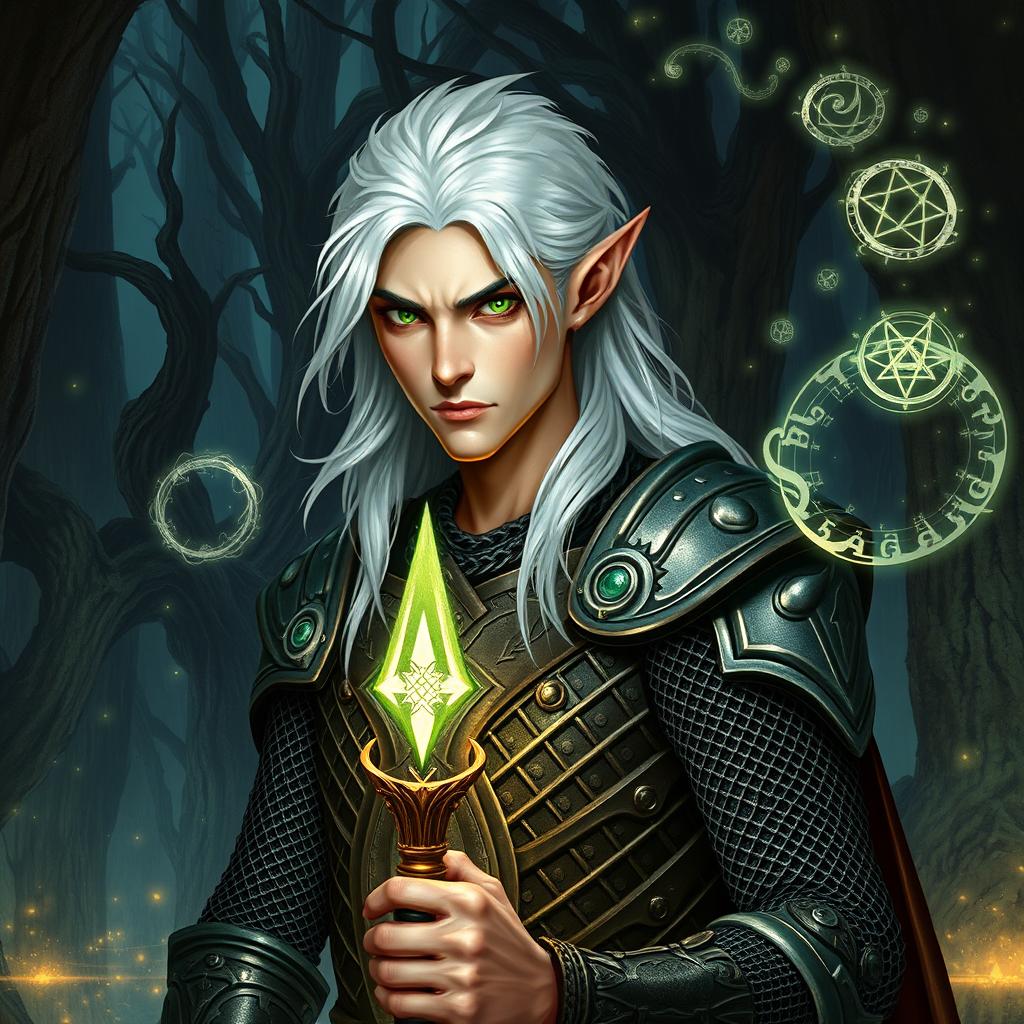 Mystical Elf: Master of Healing & Necromancy in an Enchanted Forest