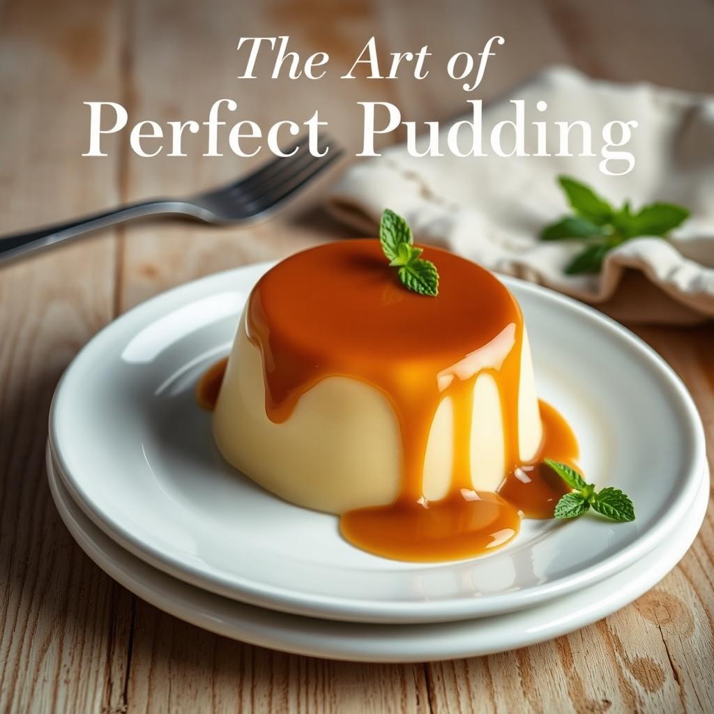 Irresistible Caramel Pudding Book Cover Design | Hyper-Realistic Food ...