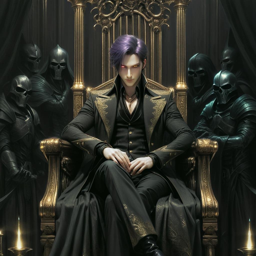 The Enigmatic Sovereign: Power and Elegance in Shadows