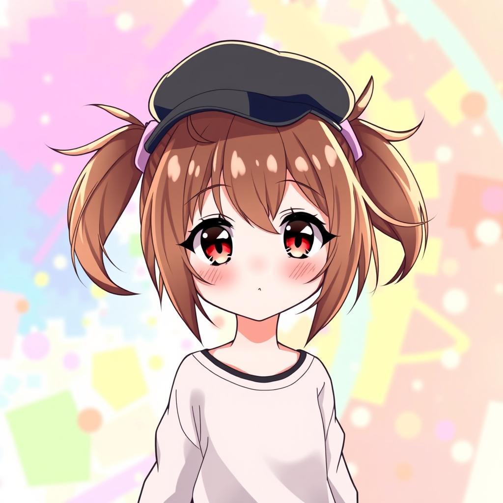 Vibrant Anime Character: 18-Year-Old Girl with Unique Style