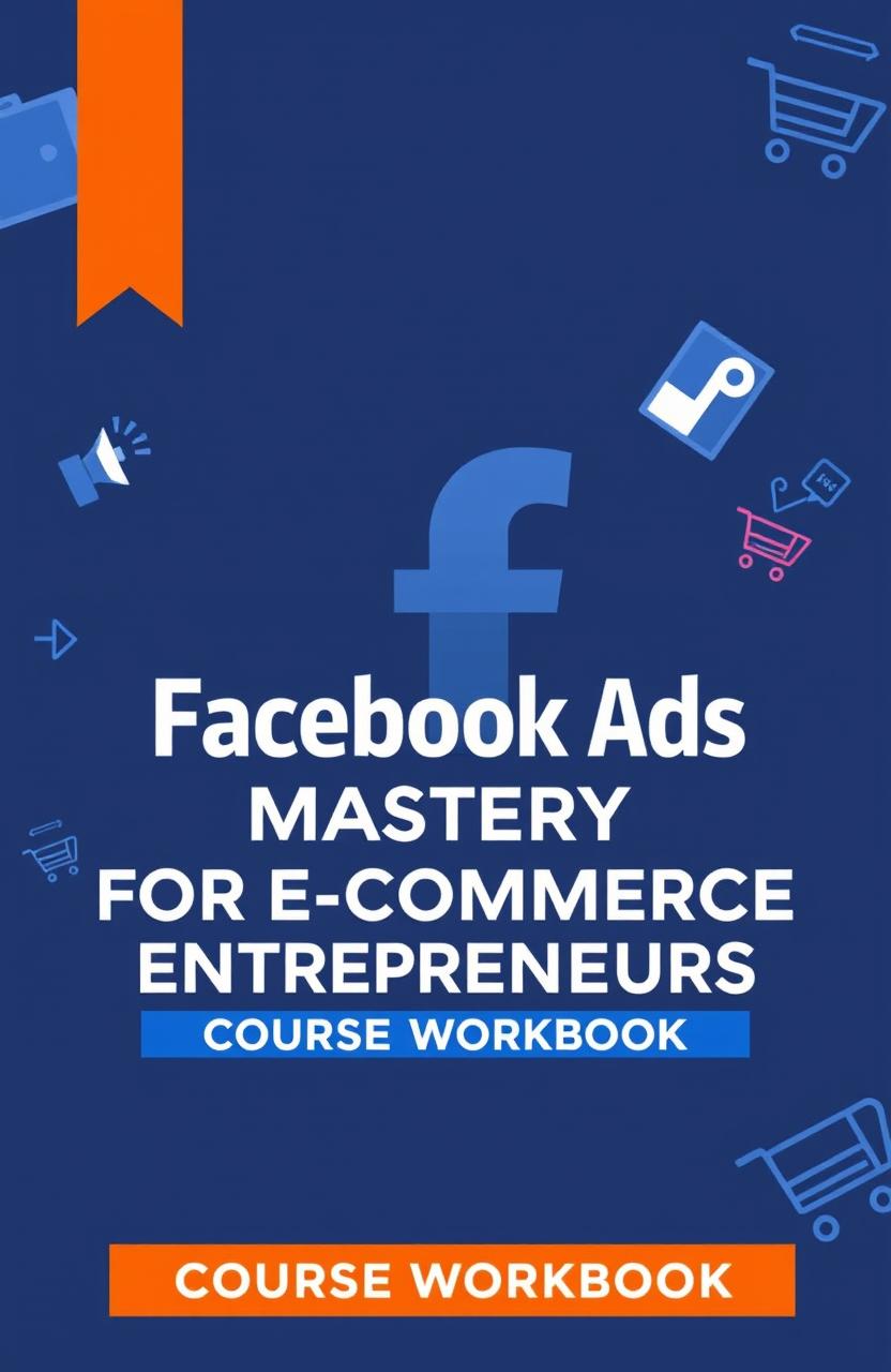 Engaging Workbook Cover Design for Facebook Ads Mastery Course