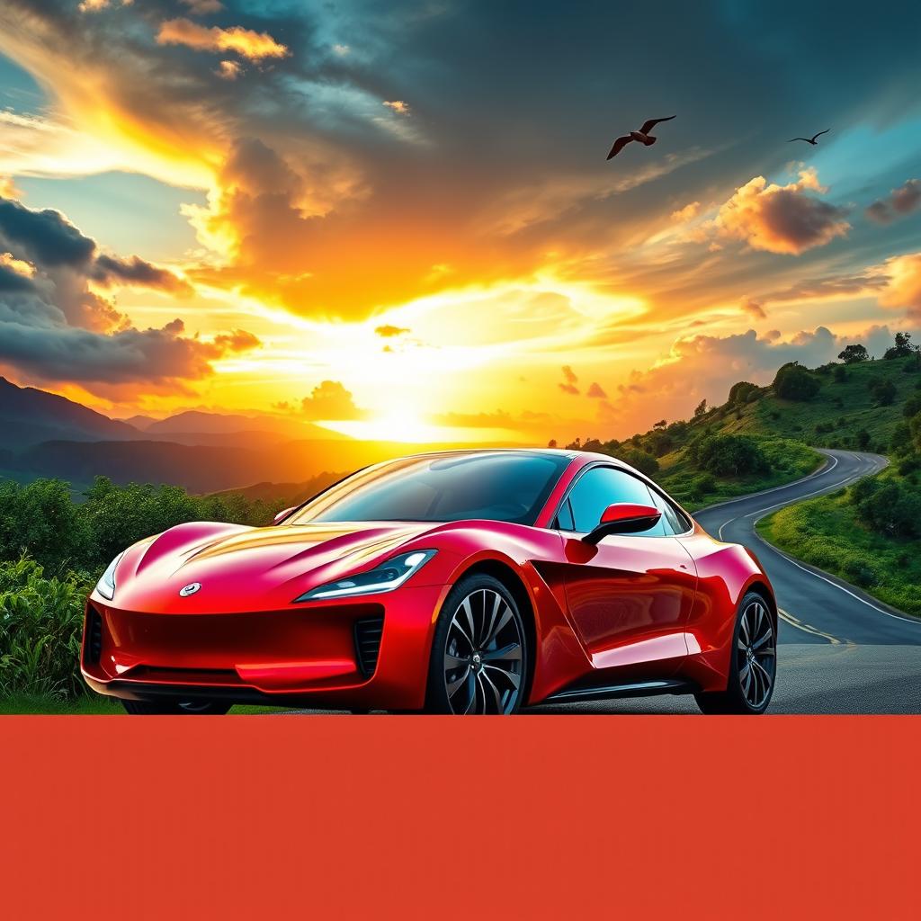 Stunning AI-Generated Car Designs Set Against Breathtaking Landscapes