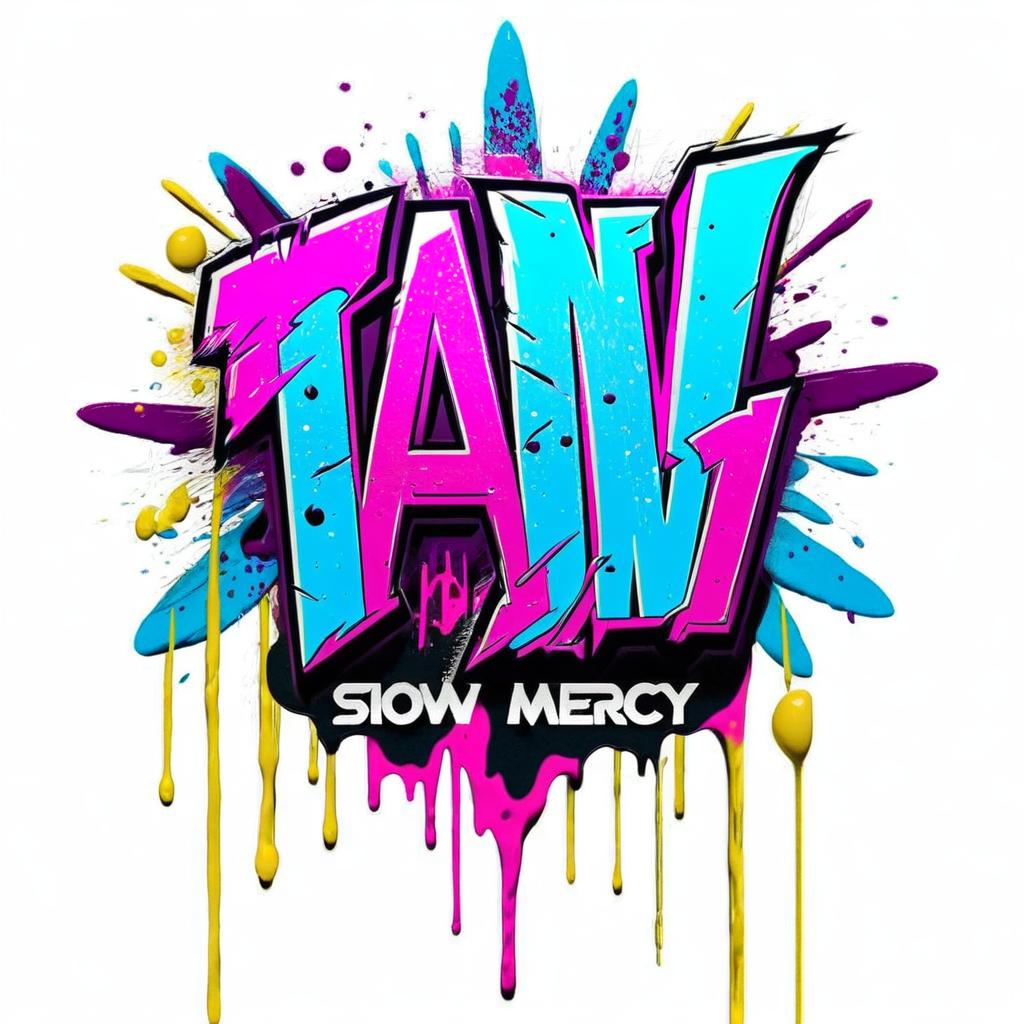 Bold 'SNM' Graffiti Unisex T-Shirt Design - Show No Mercy