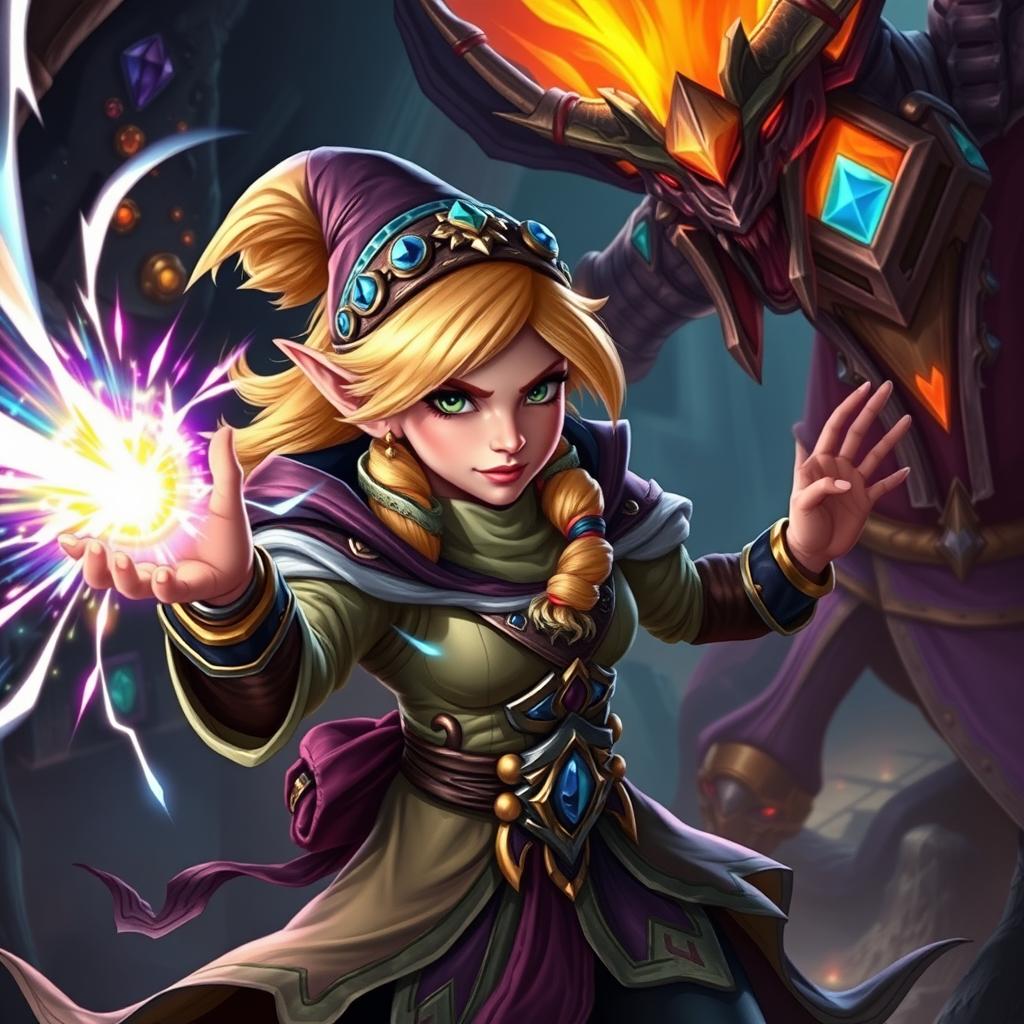 Epic Battle: Female Gnome Mage vs Raid Bosses in World of Warcraft