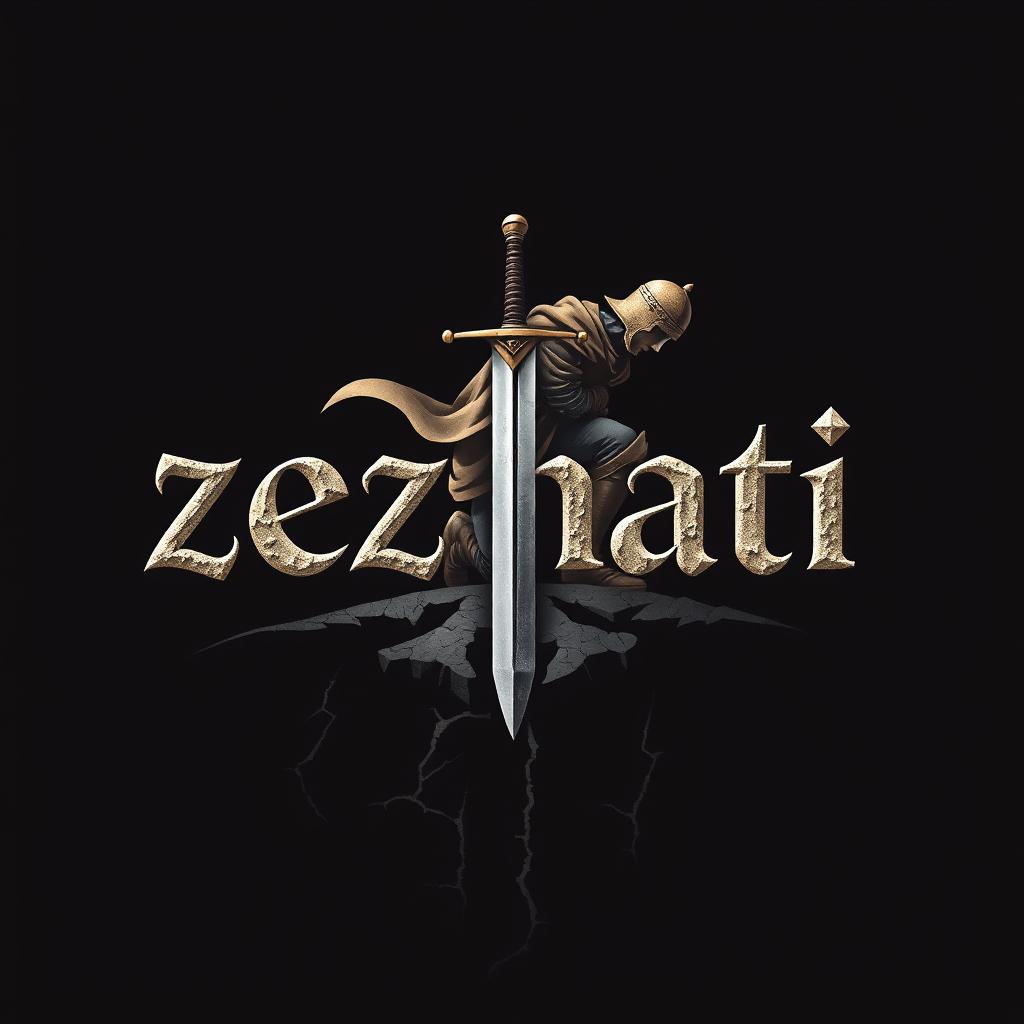 Medieval 'Zenati' Logo Design | Ancient Font & Knight Concept