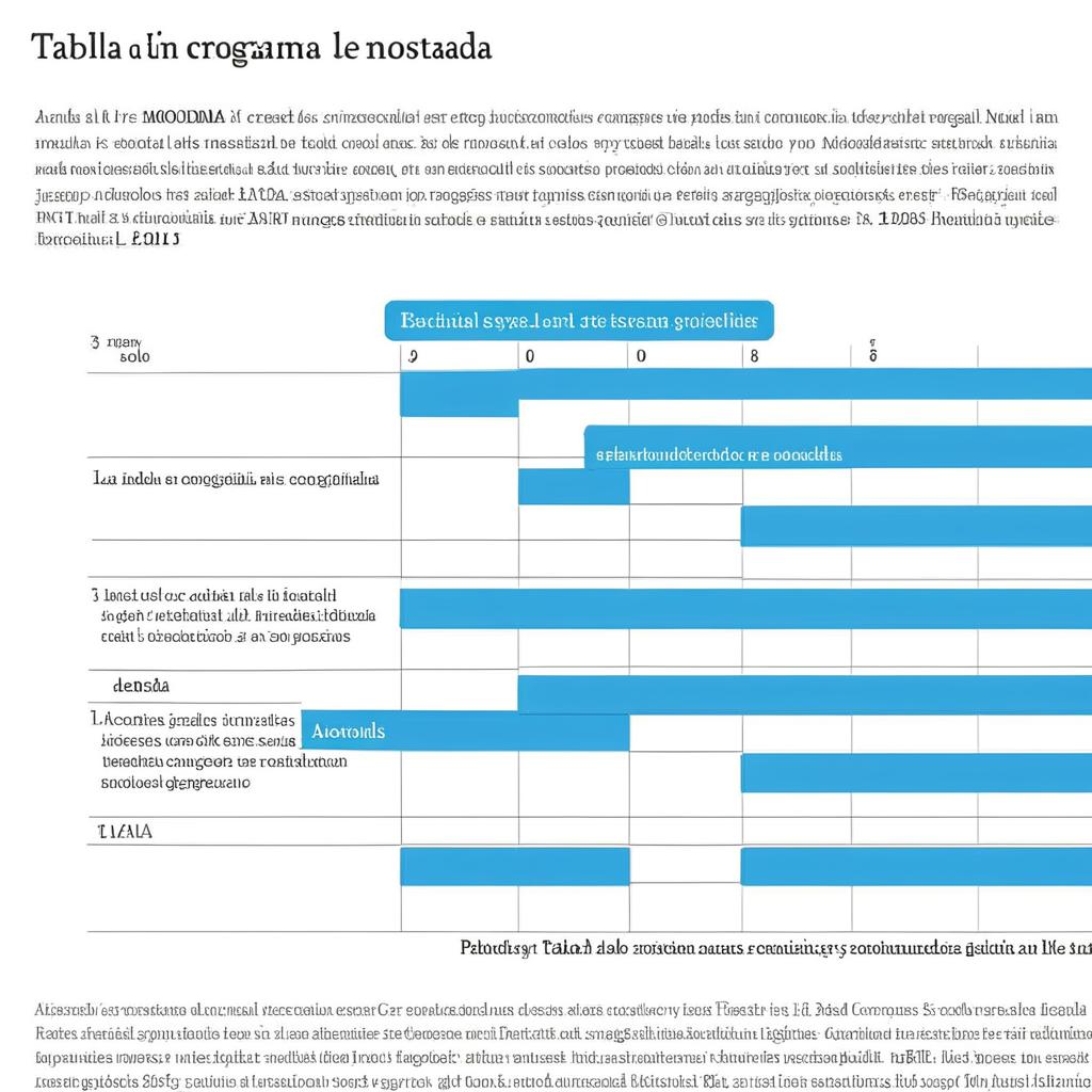 Project Activity Schedule: A Step-by-Step Chronogram