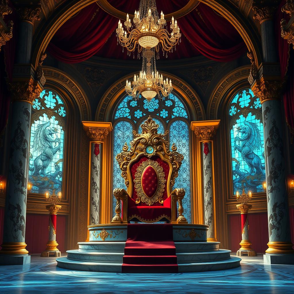 Majestic Royal Throne Room - A Fantasy Novel Cover Inspiration