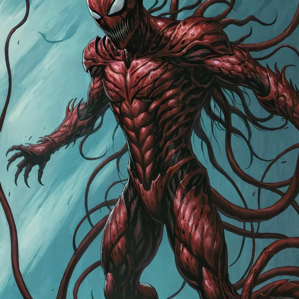 Ominous Monstrous Figure: A Dark Encounter with a Faceless Creature