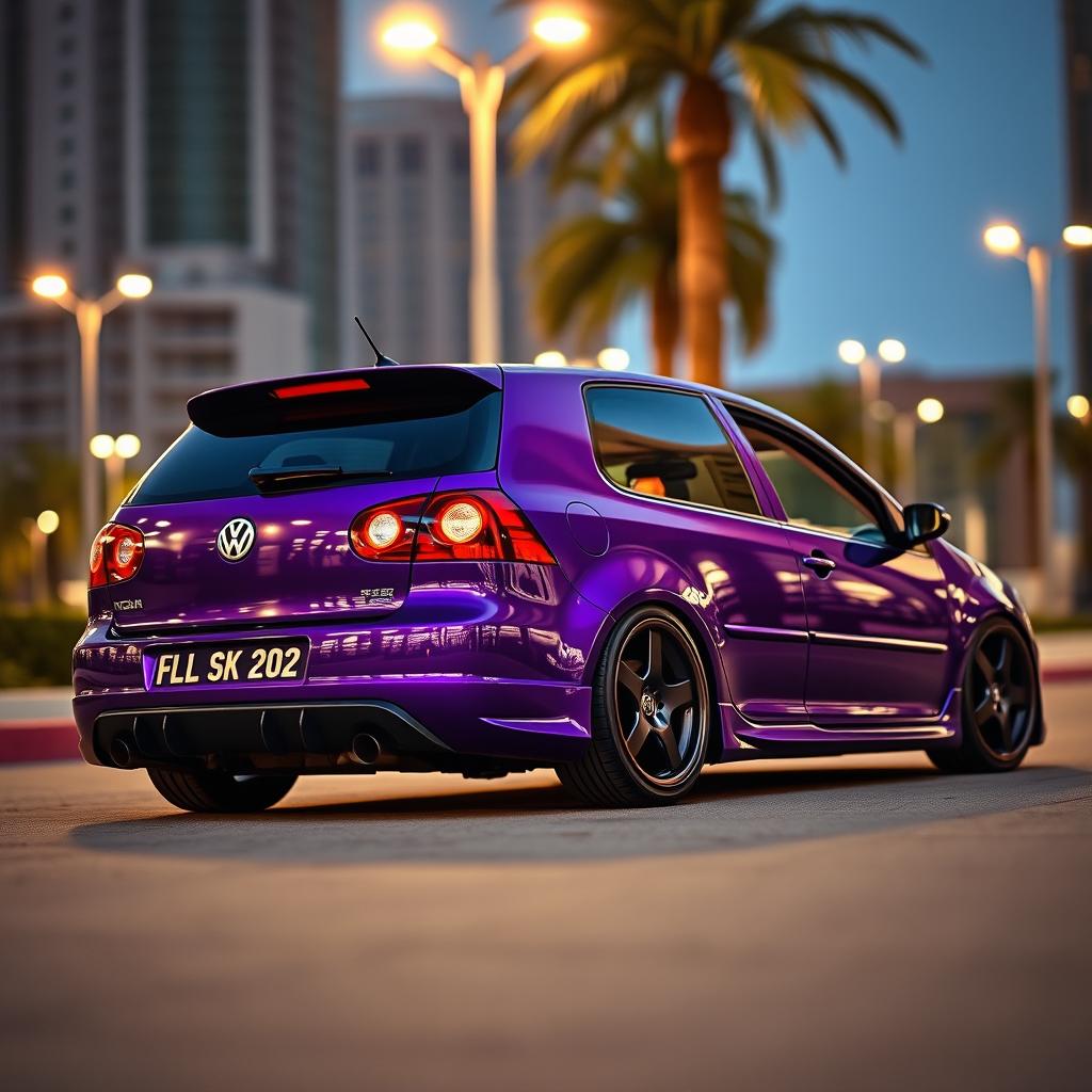 Stunning Volkswagen Golf Mk 5 R32 in Midnight Purple II | Urban Dusk Vibes
