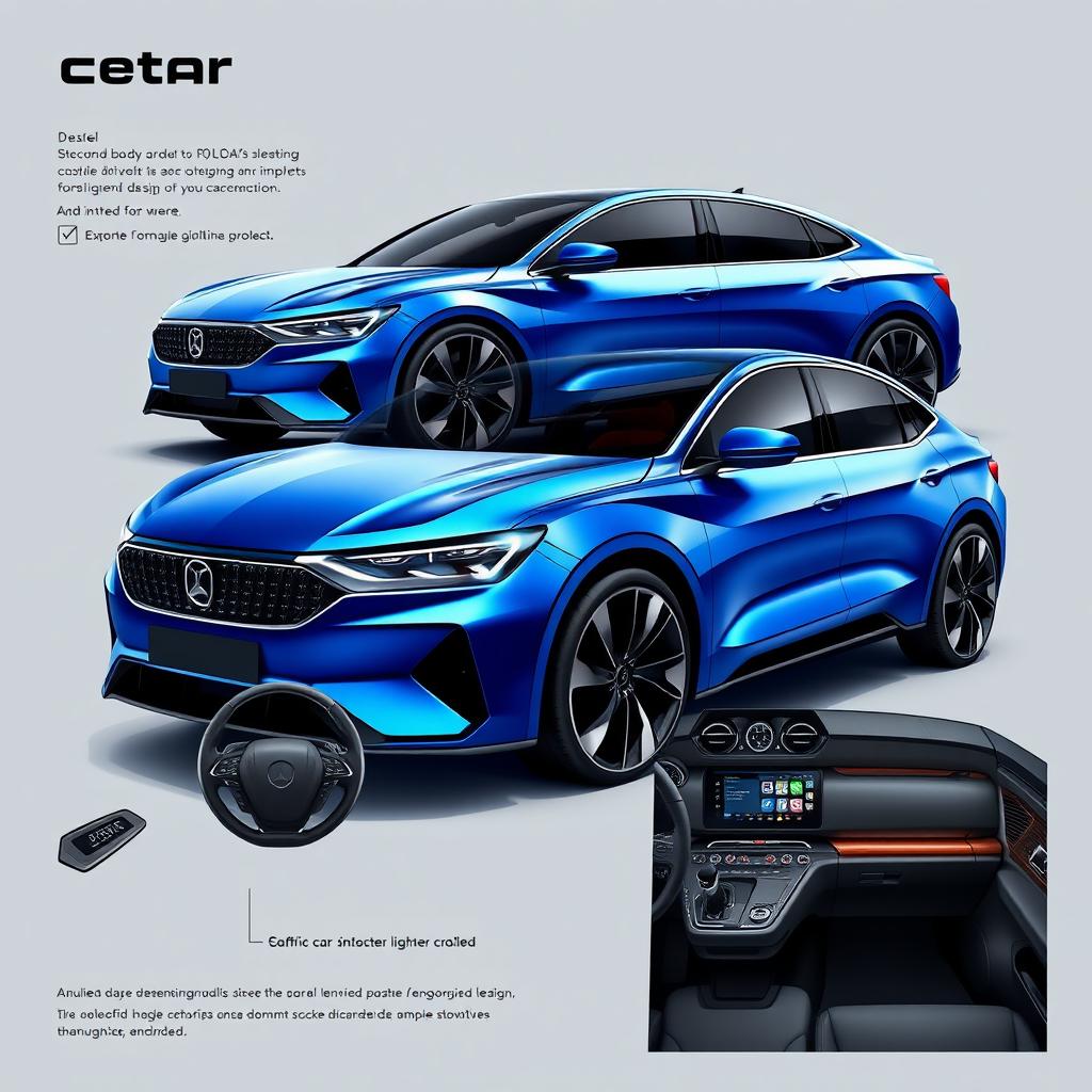 Sleek & Sporty: Modern Car Design Template | Idyllic AI