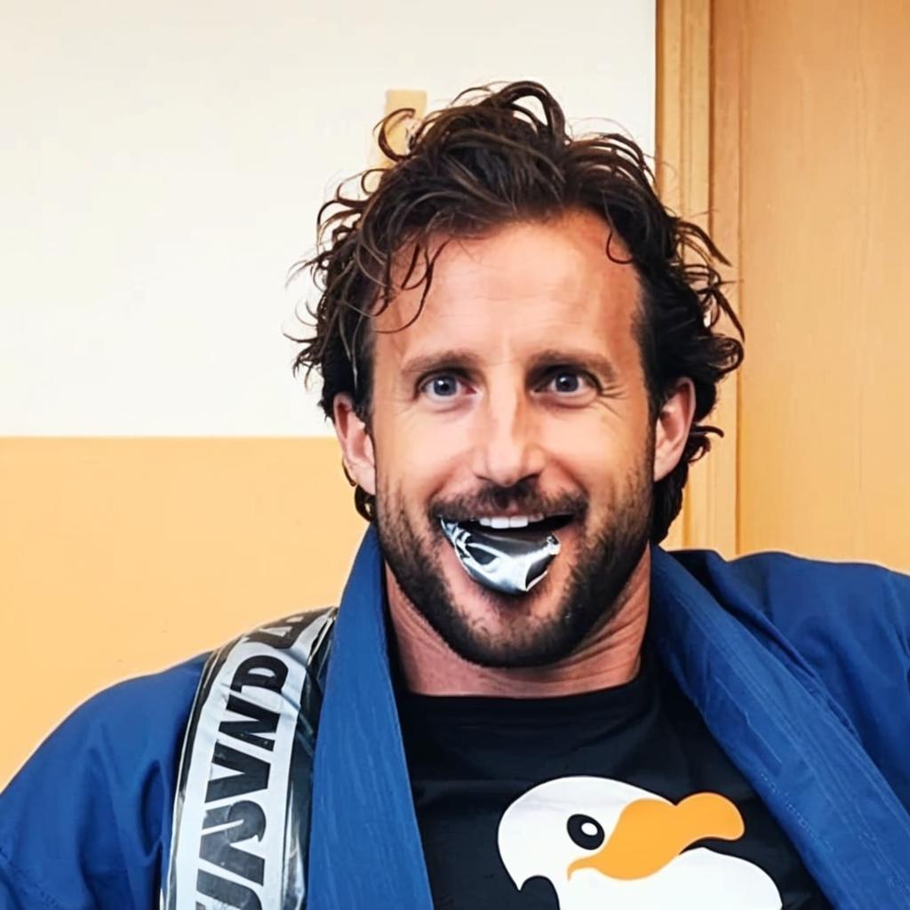 Joyful Moments in Brazilian Jiu-Jitsu: A Fun Illustration