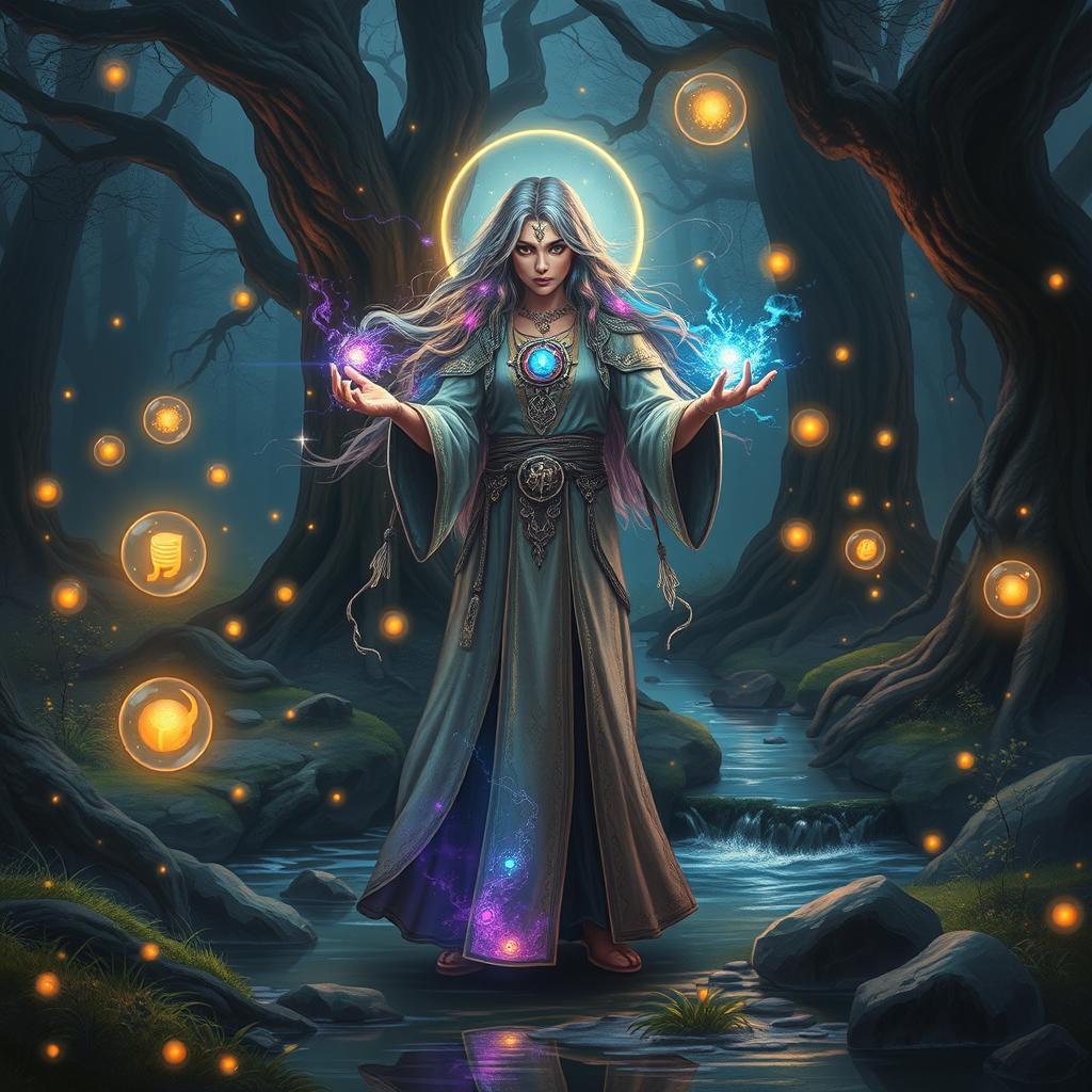 Enchanting Mage in a Mystical Forest: A Spellbinding Journey