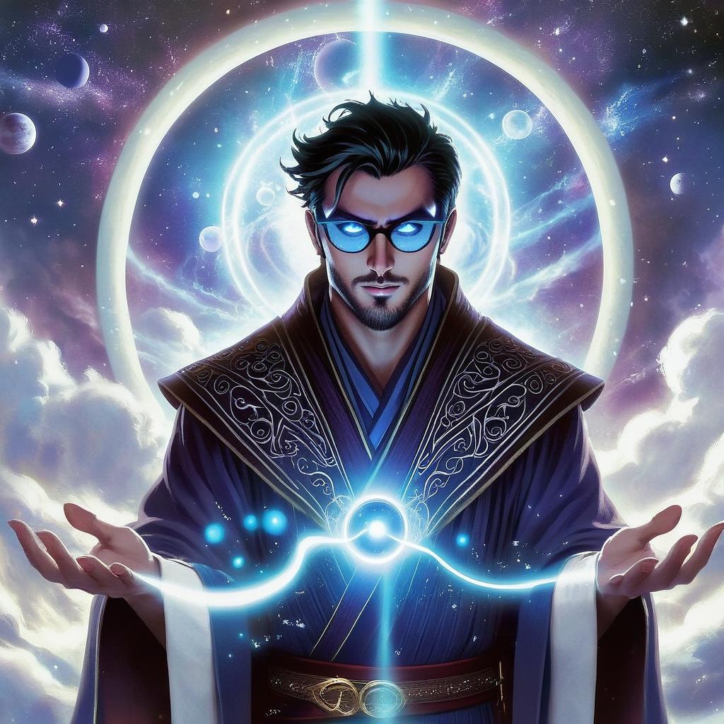 Stylish Modern Sorcerer in a Bustling City | Idyllic AI Art