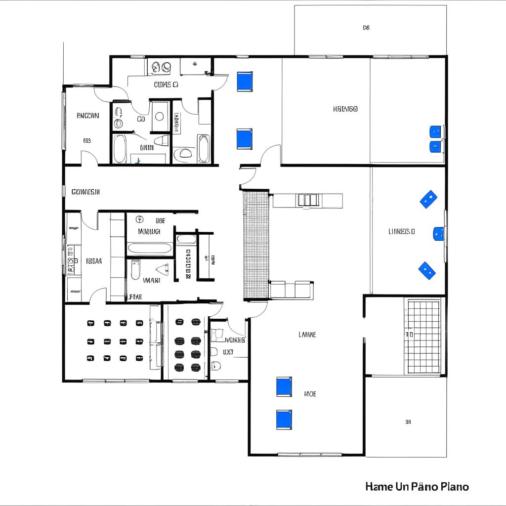 Architectural Blueprint of a Modern Airport Layout