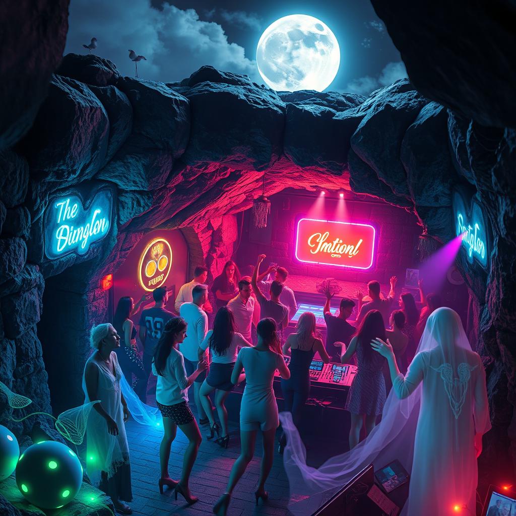 Surreal Nightclub in an Ancient Grave: A Vibrant Transformation