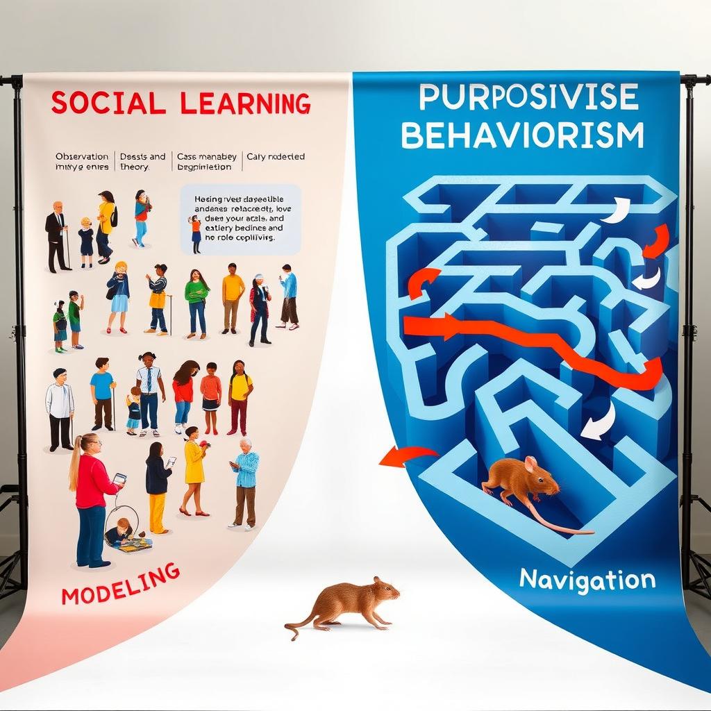 Explore Social Learning & Purposive Behaviorism - A Visual Journey