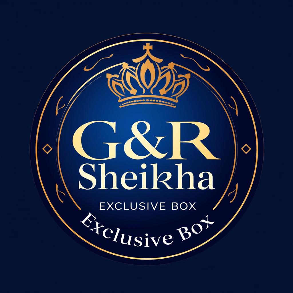 Luxurious Logo Design for G&R Sheikha - Exclusive Box