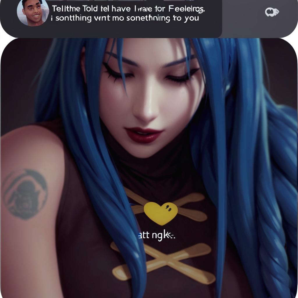 Emotional Lock Screen Design with Edgy Character Aesthetic