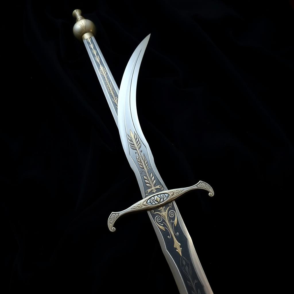 Exquisite Gammadion Fylfot Sword: A Masterpiece of Design and Power