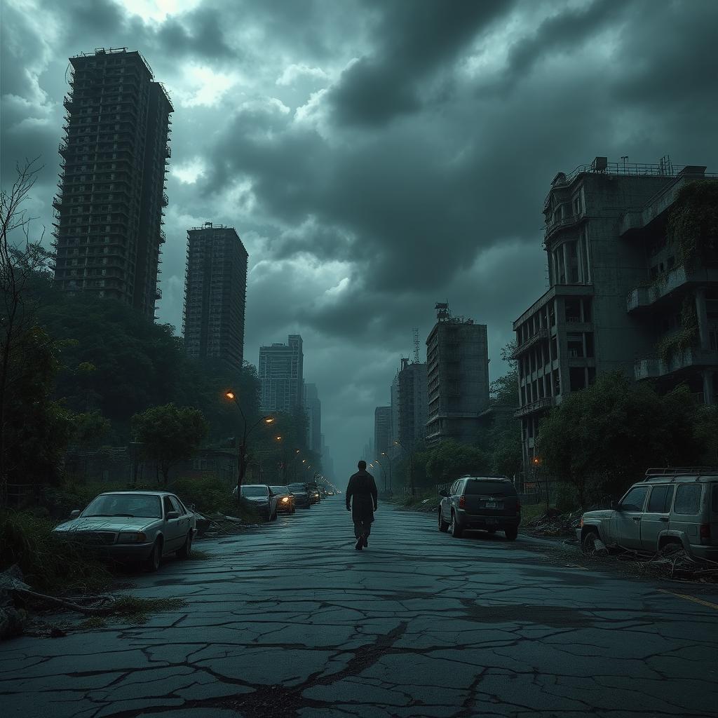 Haunting Dystopian Landscape: A Visual Journey through Despair