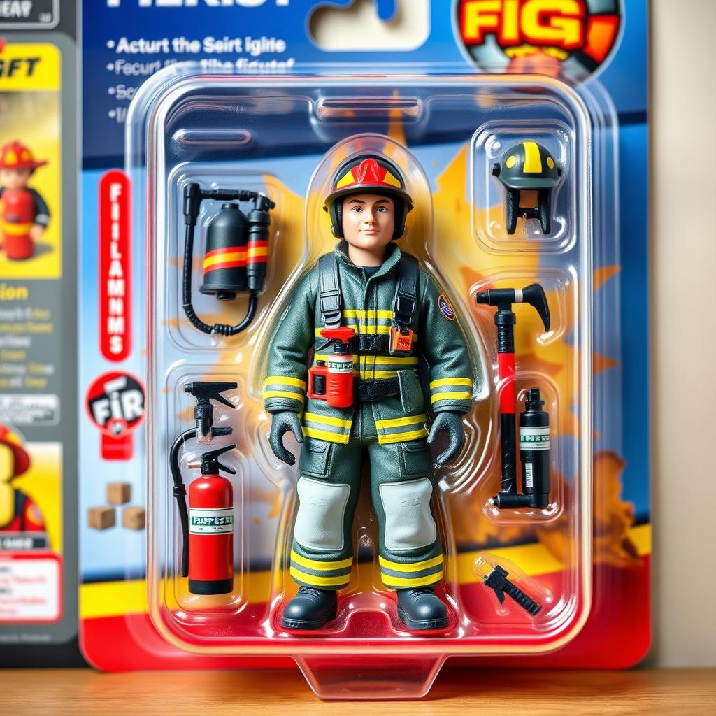 Collectible Firefighter Action Figure: A Vibrant Toy Experience