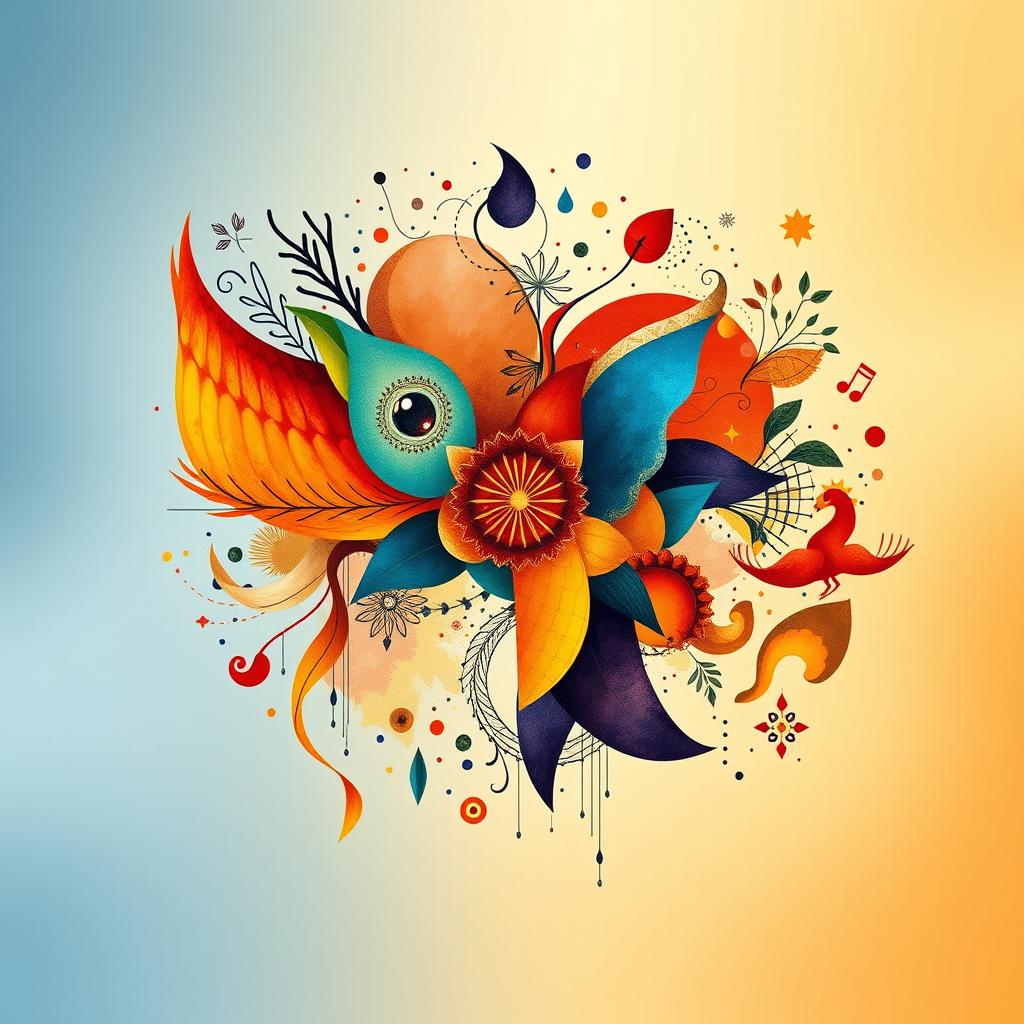 Cultural Fusion: A Stunning Abstract Art Journey