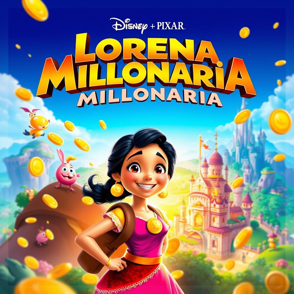 Lorena Millonaria Movie Poster - A Colorful Disney Pixar Adventure